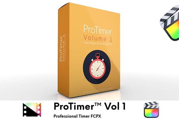 【FCPX插件】50种时钟计时器倒计时文本图形字幕条循环动画 Pixel Film Studios – ProTimer™ Volume 1-红森林