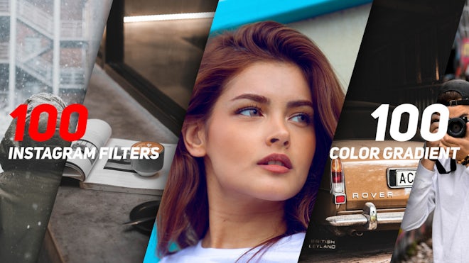 【FCPX插件】100种电影流行幻想旅行复古黑白调色预设 100 Instagram Filters-红森林