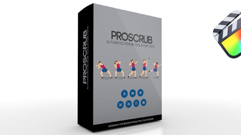 【FCPX插件】11种视频快进快退重复鬼畜变速控制特效动画预设 Pixel Film Studios – ProScrub-红森林