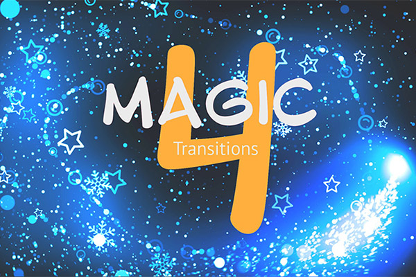 【PR模板】第四套 24个唯美漂亮魔法粒子转场过渡PR预设+视频素材 Magic Transitions 4-红森林