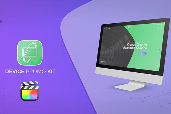 【FCPX插件】100个笔记本平板电脑设备APP界面应用展示介绍动画 FCP Device Promo Kit-红森林
