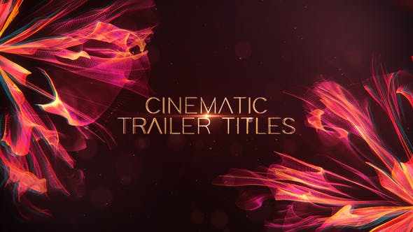 【AE模板】时尚大气电影预告片文字标题开场片头动画 Cinematic Trailer Titles-红森林