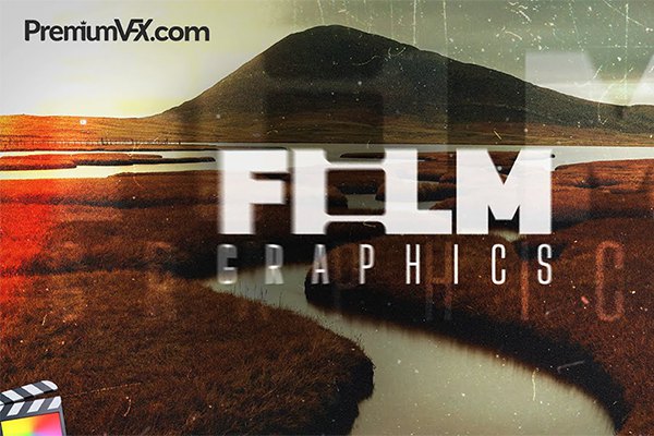 【FCPX插件】时尚大气电影标题字幕调色转场效果工具包 PremiumVFX – Film Graphics-红森林