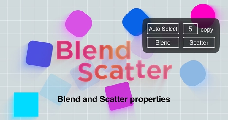 【AE脚本】图层动画混合散布属性脚本 Blend Scatter v1.6 +使用教程-红森林