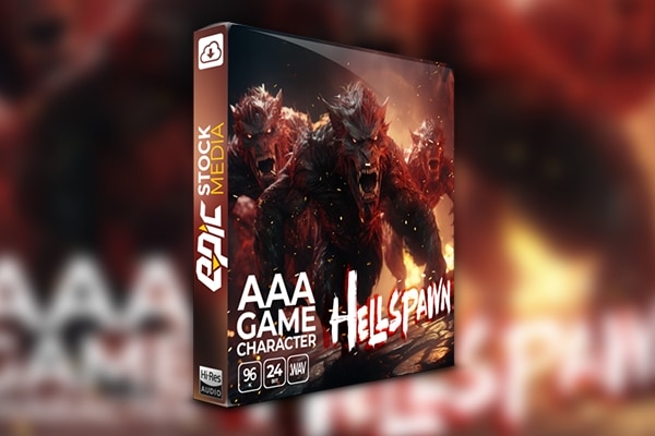 【配乐音效】376种科幻冒险电影游戏异形生物黑暗幽灵嘶吼咆哮狡诈角色拟声音效 Epic Stock Media – AAA Game Character Hellspawn-红森林