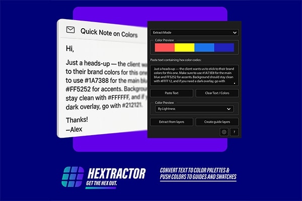【AE脚本】从文本图层图像中提取颜色值生成色板工具 Hextractor v1.2.4 汉化版 +使用教程-红森林